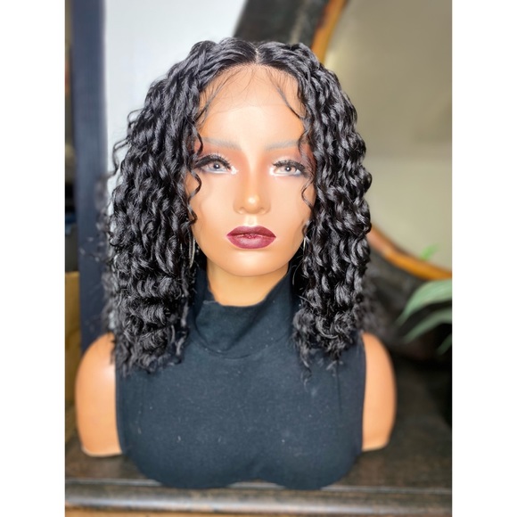 E Beauty Wig | Accessories | 4 Judy Long Black Curly Deep T Part Lace ...